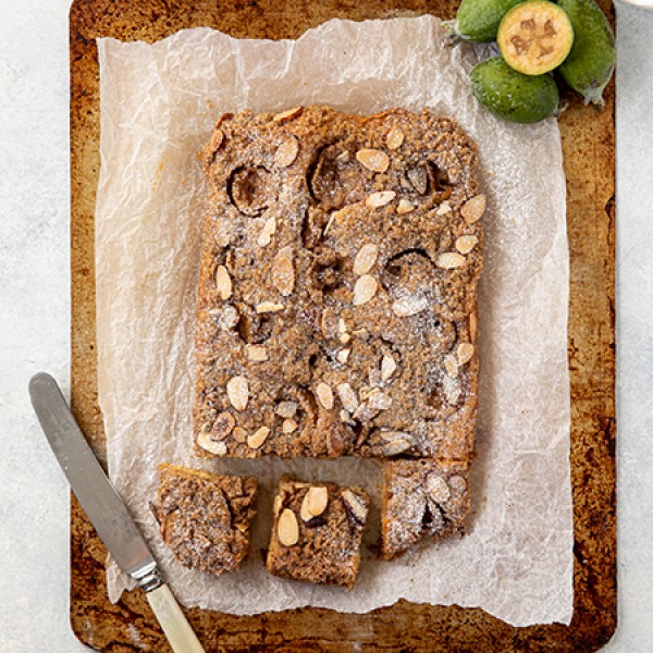 Feijoa Crumble Slice Recipe NZ | Edmonds Cooking
