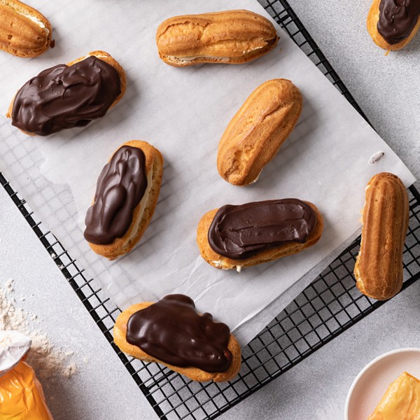 Eclairs Chocolate Mini Eclair Tray Harmons Grocery